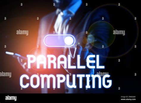 Text Caption Presenting Parallel Computing Conceptual Photo