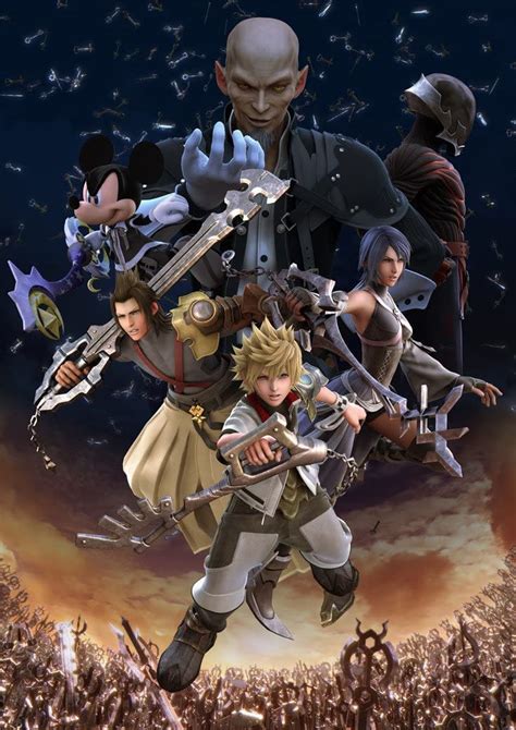 1 X Kingdom Hearts Birth By Sleep Game Fabric Wall Poster