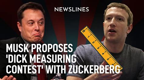 Musk Proposes Dick Measuring Contest With Zuckerberg Newslines