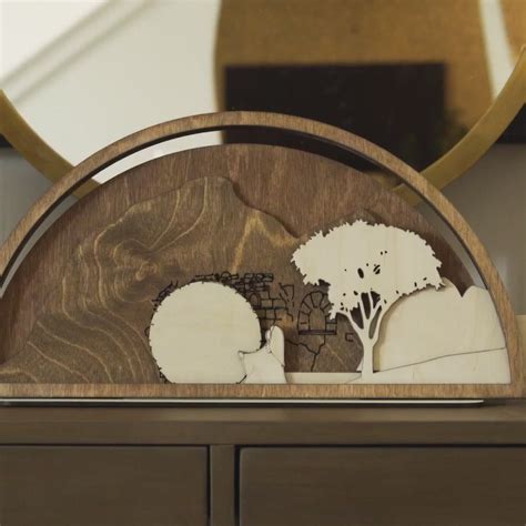 Easter Creche Handcrafted Resurrection Display Of Jesus Christ And T