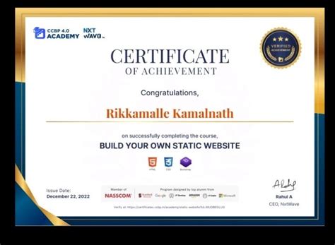 kamalnath rikkamalle on linkedin html css nxtwave rahulattulurisir
