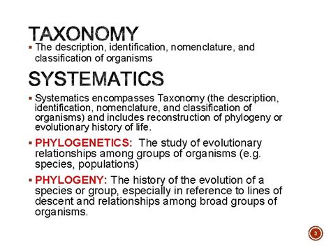 1 The Science Of Taxonomy And Evolution 2