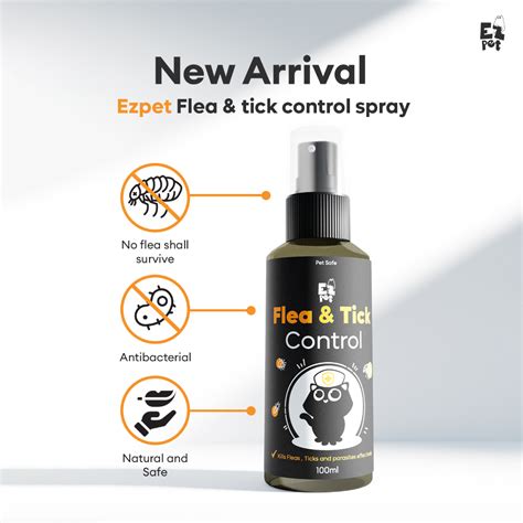 Pet Flea And Tick Control Spray 100ml Ezpet Official Store