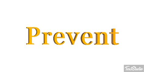 Prevent Word Animated  Logo Designs
