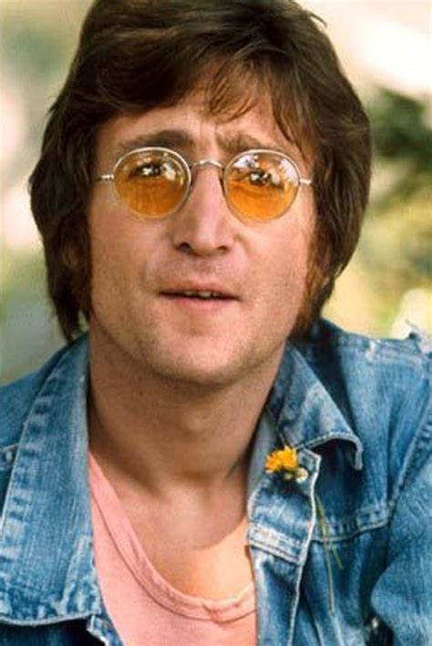 John Lennons Orange Tinted Spectacle Lenses John Lennon Denim Outfit