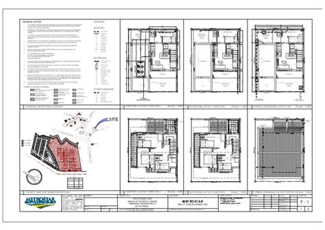 P1 Sanitary Waterline Storm Drainage Layout General Notes Pdf