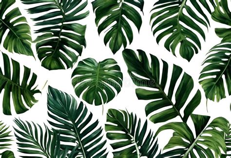 Tropical Palm Leaf Pattern Stock Illustrations 154 569 Tropical Palm Leaf Pattern Stock