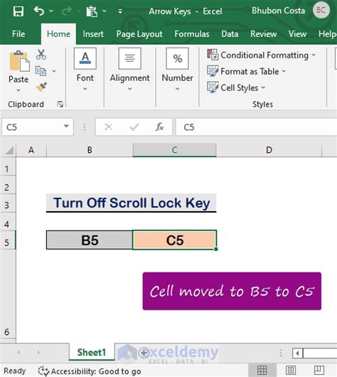 Fixed Arrow Keys Not Moving Between Cells In Excel 2 Ways Exceldemy