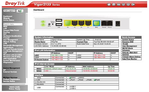 DrayTek NBN STARLINK SOHO VPN Solution For Ethernet WAN Vigor2135ax I LAN Technology