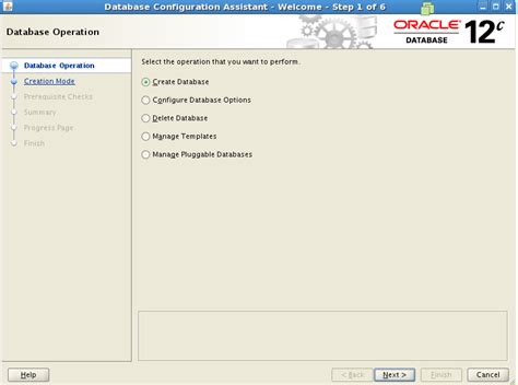 create database using dbca oracle 12c
