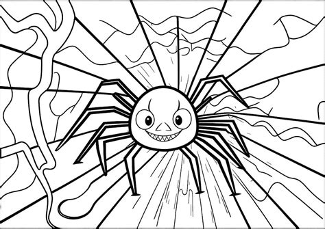 Evil Spider Coloring Page Download Print Or Color Online For Free