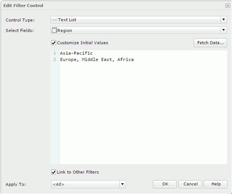 Edit Filter Control Dialog Box Properties Report