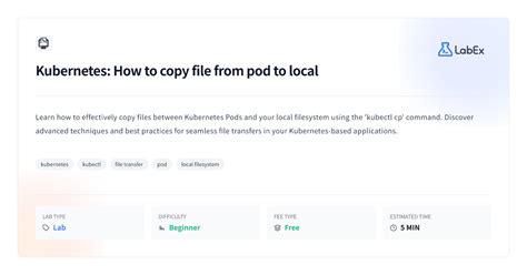 Kubernetes How To Copy File From Pod To Local Labex