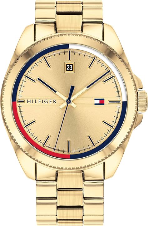 Tommy Hilfiger Reloj De Pulsera De Acero Inoxidable Y Cuarzo Para Hombre Color Dorado Modelo