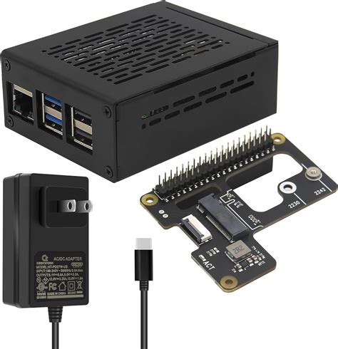 Amazon Com Geekworm X PCIe M Key M NVMe SSD PIP PCIe Peripheral Board Metal Case Power