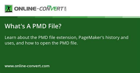 Whats A Pmd File Whats A Pmd File