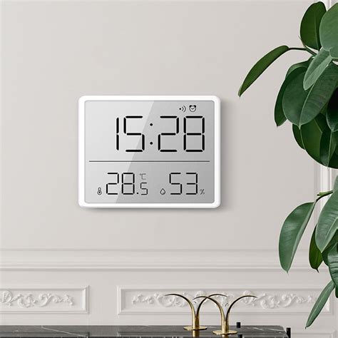 Ultra Thin Electronic Clock Simple Digital Clocks Wall Mounted Lcd Disply Multifunctional