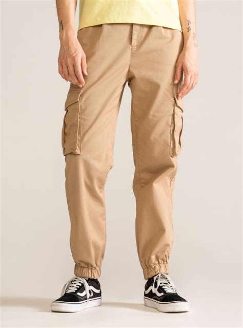 Slim Cargo Pants Short Lenght Kaky