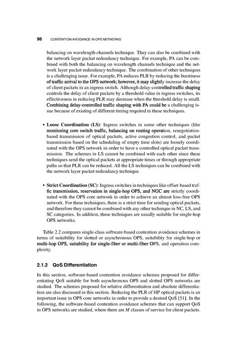 Quality Of Service In Optical Packet Switched Networks Wiley2015 154 176 98 Contention