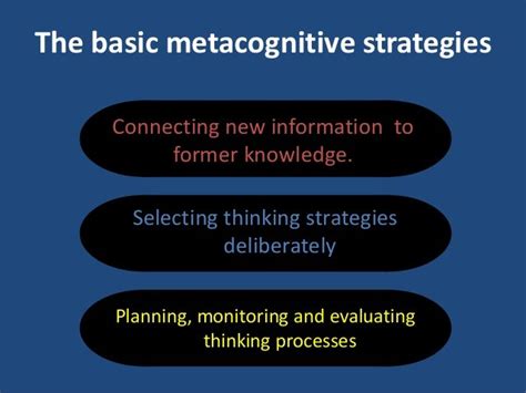 Metacognitive Strategies