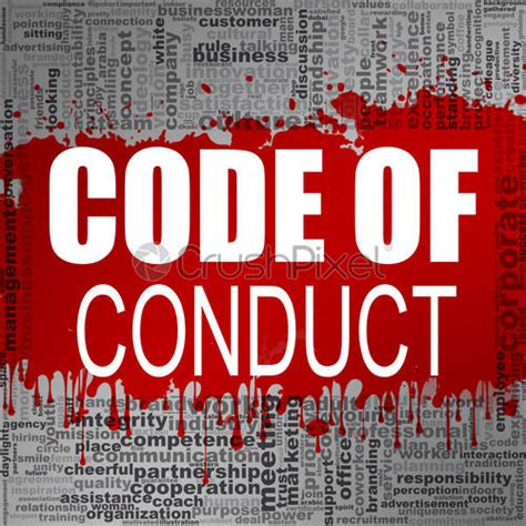 Code Of Conduct Word Cloud Stock Photo 2211427 Crushpixel