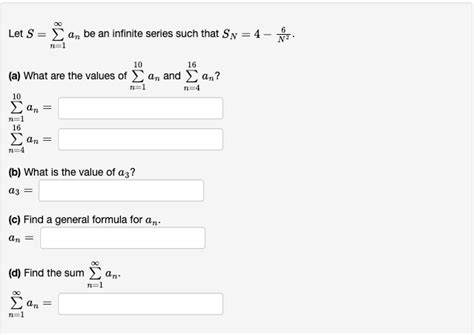 Solved Let S N An Be An Infinite Series Such That Chegg Com