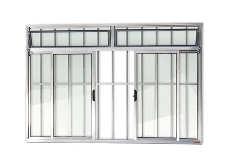 Janela Alumínio Plus 4fcbandeiragrade 120 X 200 Vliso Anodbrilhan