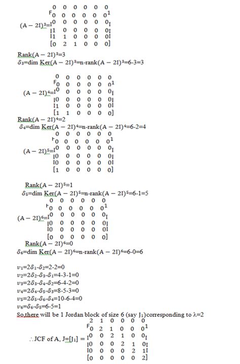 Jordan Canonical Form Generalised Eigen Vectors And Its Applications