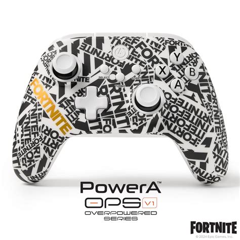 powera ops v1 wireless controller for cloud gaming fortnite edition gamepad wired video game