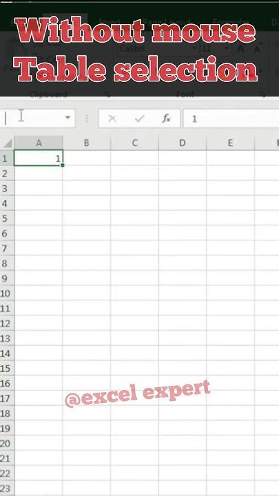 Without Mouse Table Selection In Excel Exceltricks Excel Exceltips Ytshorts Shorts Youtube