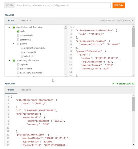 C Code For Cybersource Rest Apis