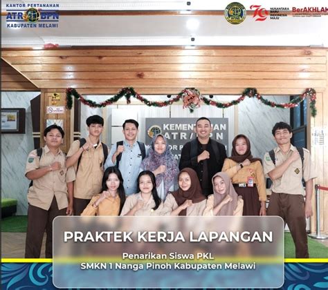 Siswa Pkl Smkn 1 Nanga Pinoh Selesaikan Praktik Di Kantor Pertanahan