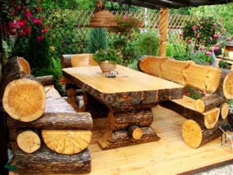 Wood Log Furniture Ideas