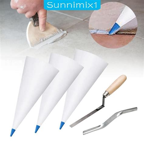 [sunnimix1] Tile Grout Bag Masonry Tools Grout Tools Grouting Bag For