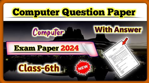 Cbse Class 6 Computer Question Paper 2020 At Colby Westlake Blog