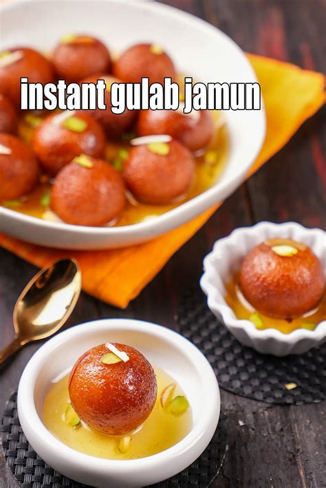 Instant Gulab Jamun Recipe Gulab Jamun Using Milk Powder Gulab