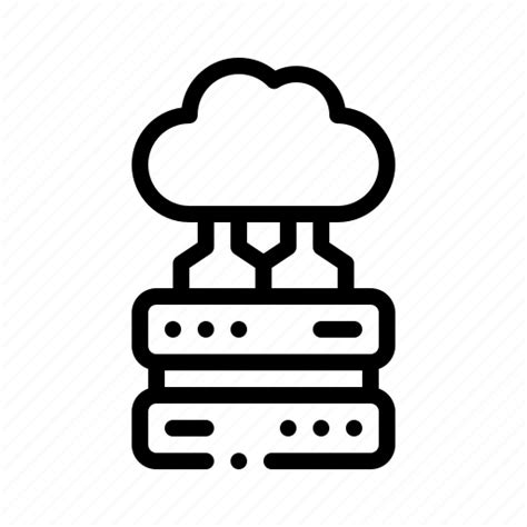 Cloud Server Database Bigdata Networking Storage Data Icon