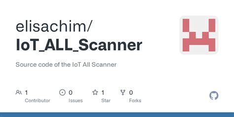 Github Elisachim Iot All Scanner Source Code Of The Iot All Scanner