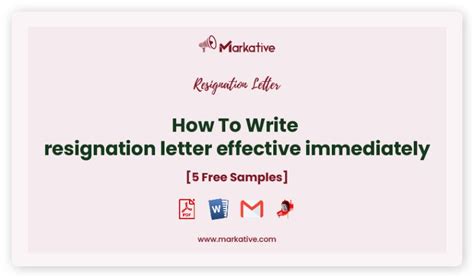 How To Write Best Resignation Letter Effective Immediately 7