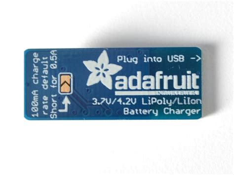 New Product Adafruit Micro Lipo Usb Liion Lipoly Charger Adafruit Industries Makers