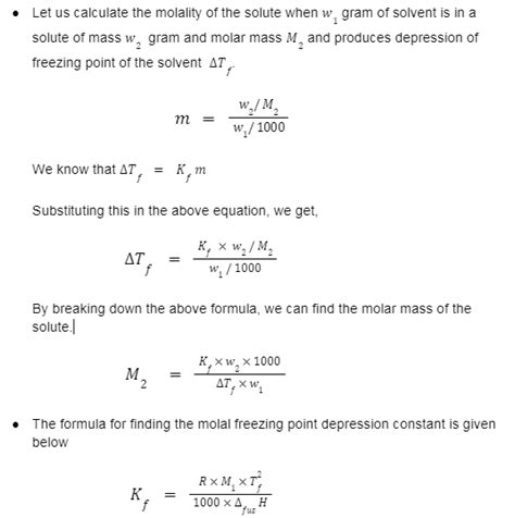 Freezing Point Depression