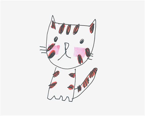 7 9岁简笔画作品 猫咪怎么画最简单初步学画画动漫 简单 有点网 好手艺