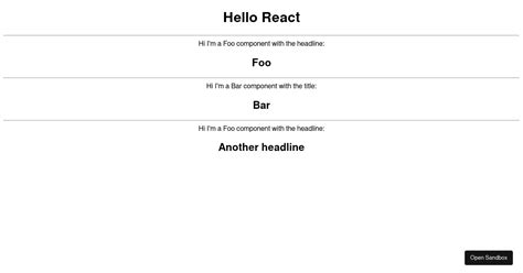 Dynamic Components From Json With React Codesandbox