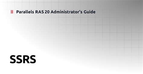 Ssrs Parallels Ras 20 Administrators Guide