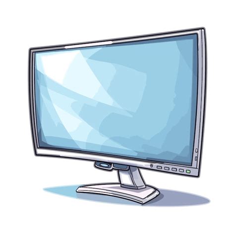 Premium Vector Monitor Vector On White Background