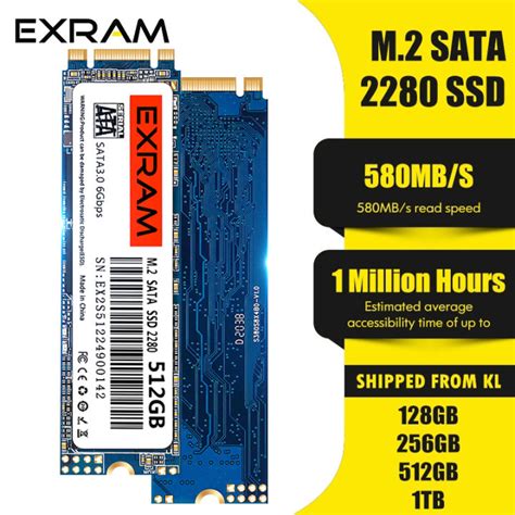 Exram Ssd M 2 M2 Ngff 2280 3d Sata3 Nand แฟลชดิสก์โซลิดสเตทไดรฟ์ภายใน