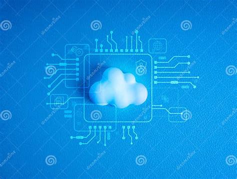 Cloud Computing Infrastructure Technology Data System Storage Service Concept Modern White