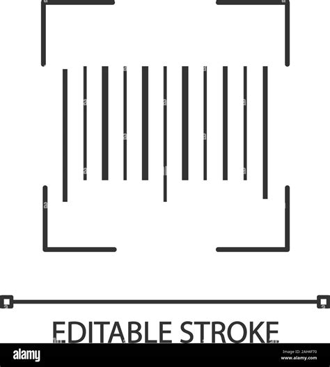 Traditional Barcode Linear Icon Linear Code Scanning Thin Line