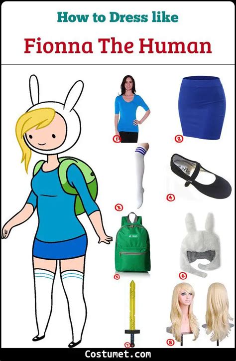 Fionna The Human Adenture Time Costume For Halloween