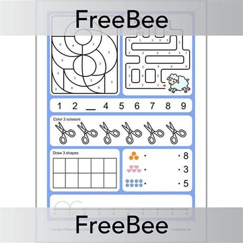Free Number Formation Worksheets Made By Planbee Resource Worksheets